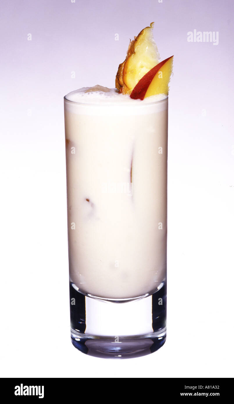 cocktail Milky Peach cocktail Stock Photo - Alamy