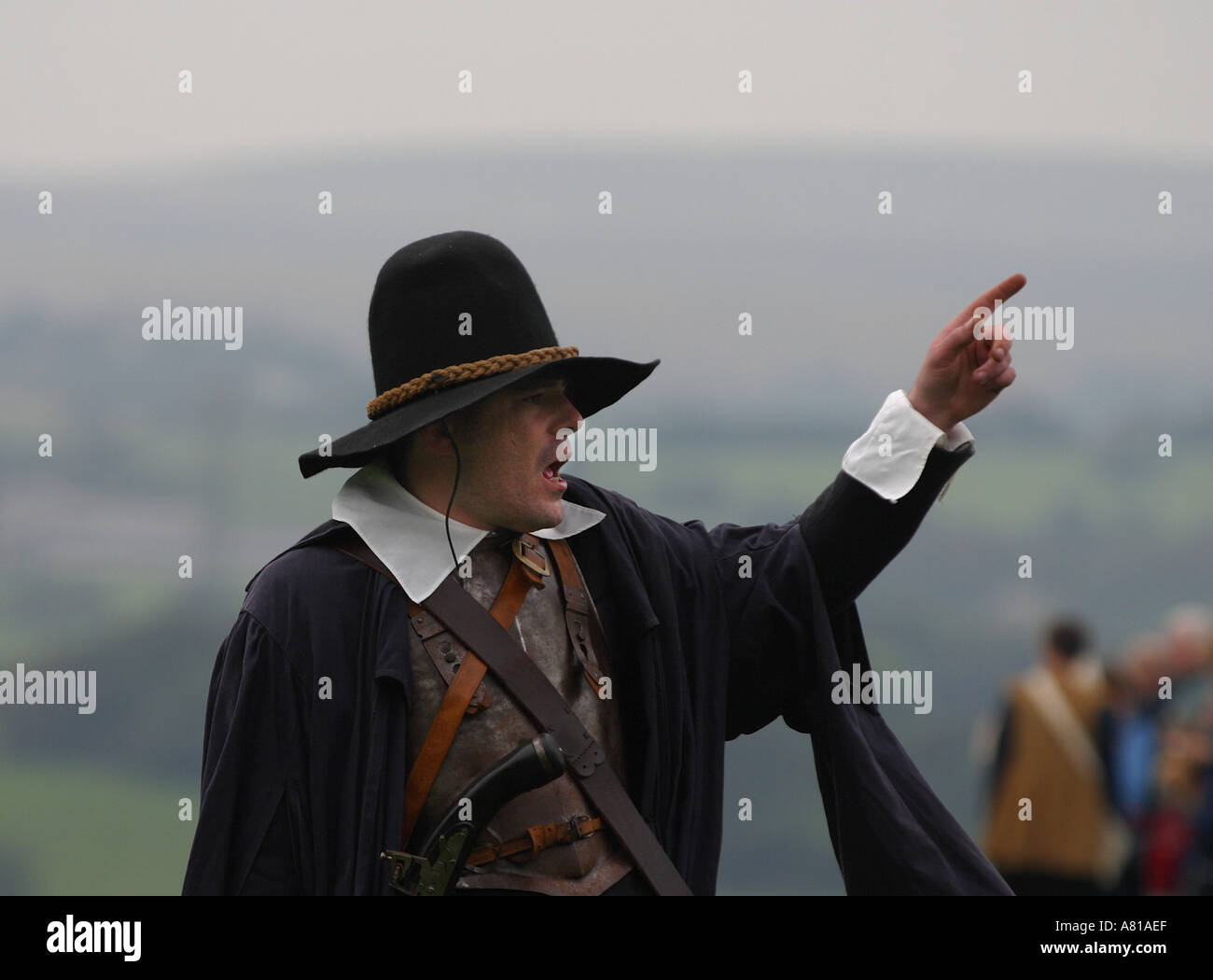 English Civil war preacher Stock Photo - Alamy