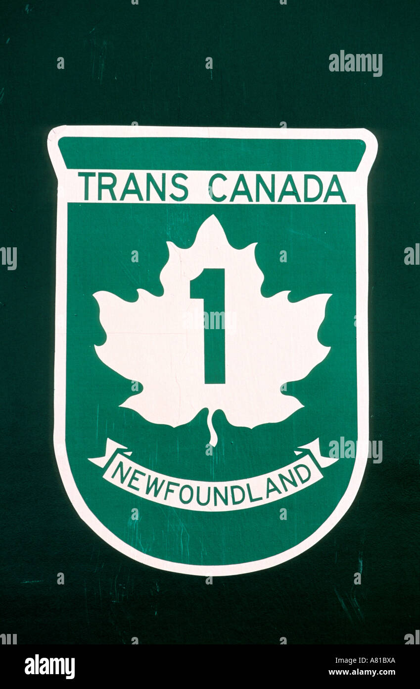 Canada, Newfoundland, trans Canada highway Stock Photo - Alamy