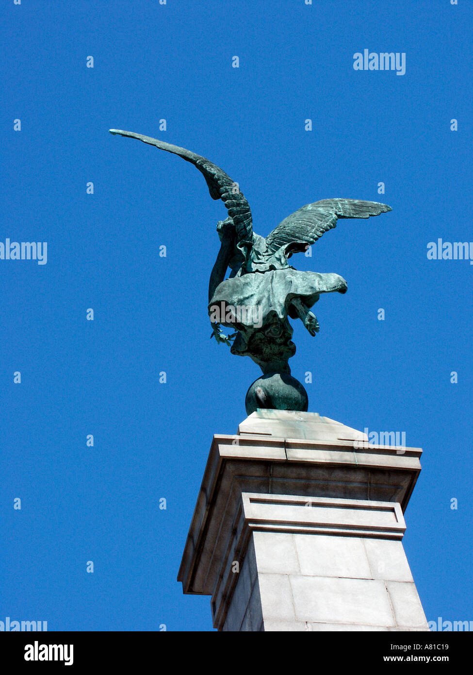 Statue in front of Mount Royal Montreal Quebec Canada Stock Photo - Alamy