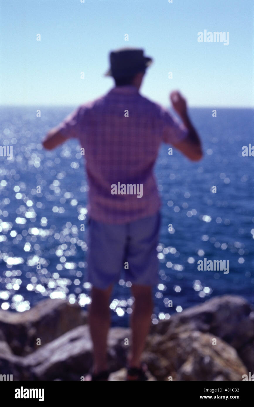 Man staring out of water hi-res stock photography and images - Alamy