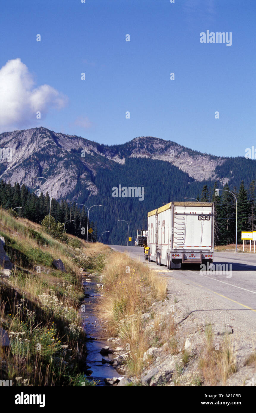Rest area on the Coquihalla Highway British Columbia Canada Stock Photo ...