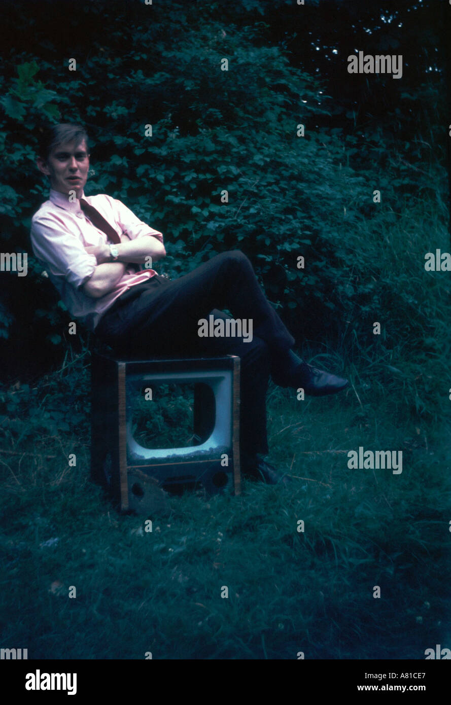 1960 television set hi-res stock photography and images - Alamy