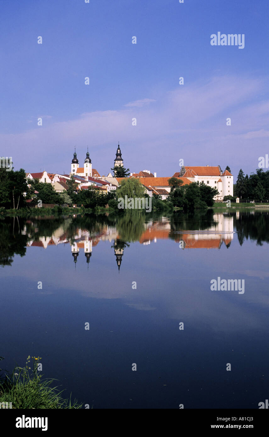 Czech Republic, Moravia, Telc historical center, classified as a World ...