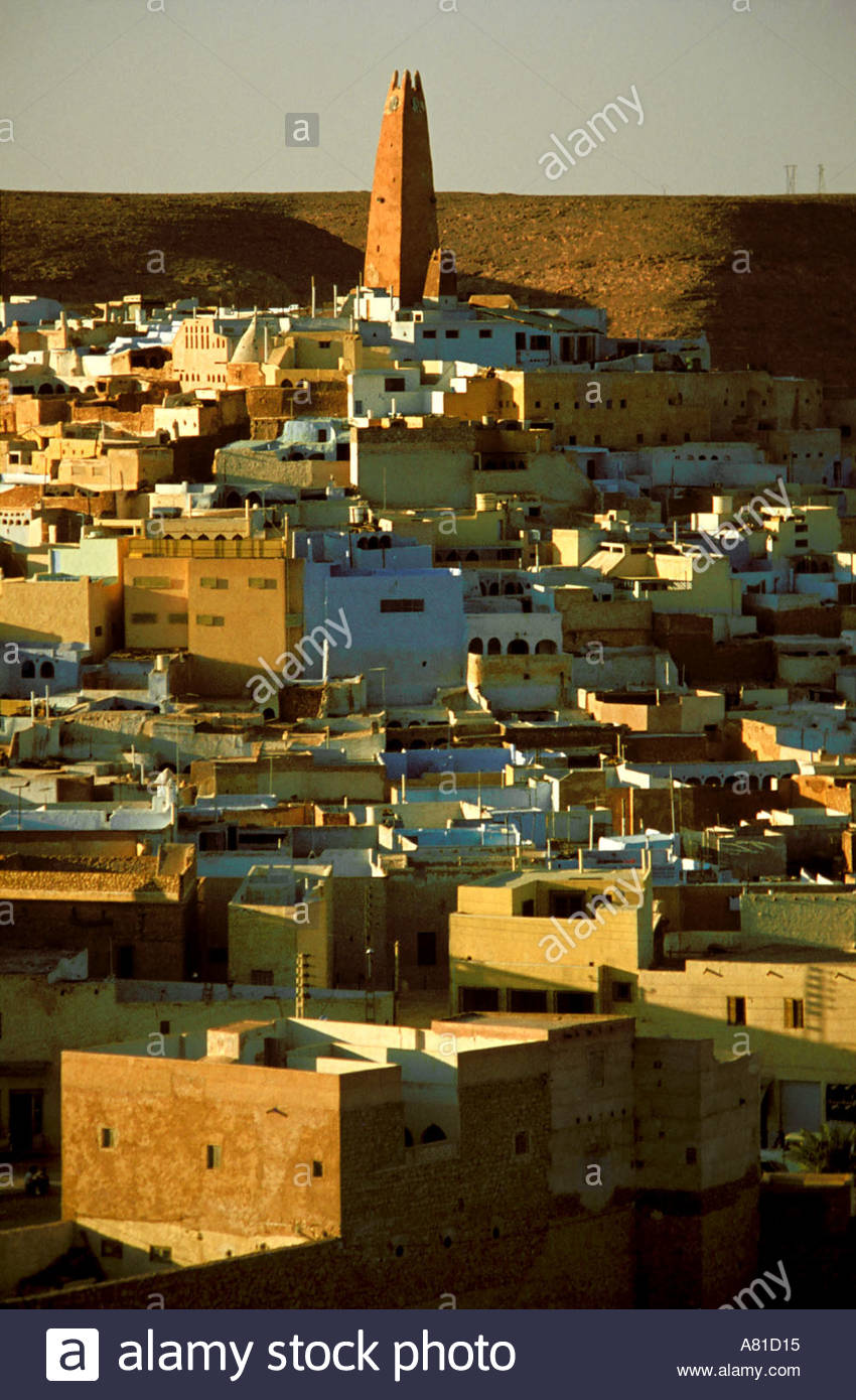 Algeria Mzab Valley Ghardaia Stock Photos & Algeria Mzab Valley ...