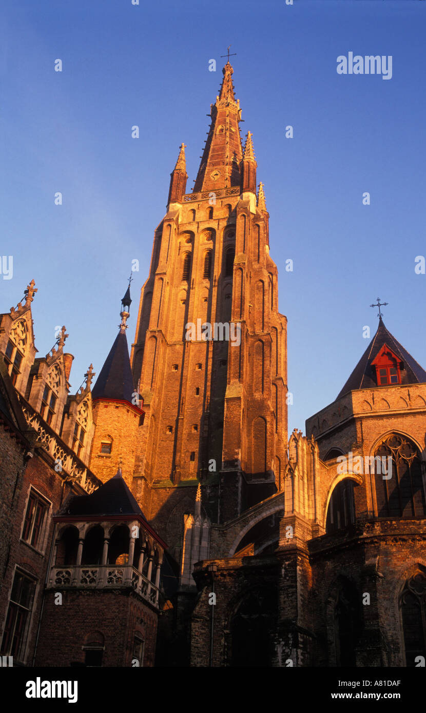 Bruges Belgium Church of Our Lady Stock Photo - Alamy