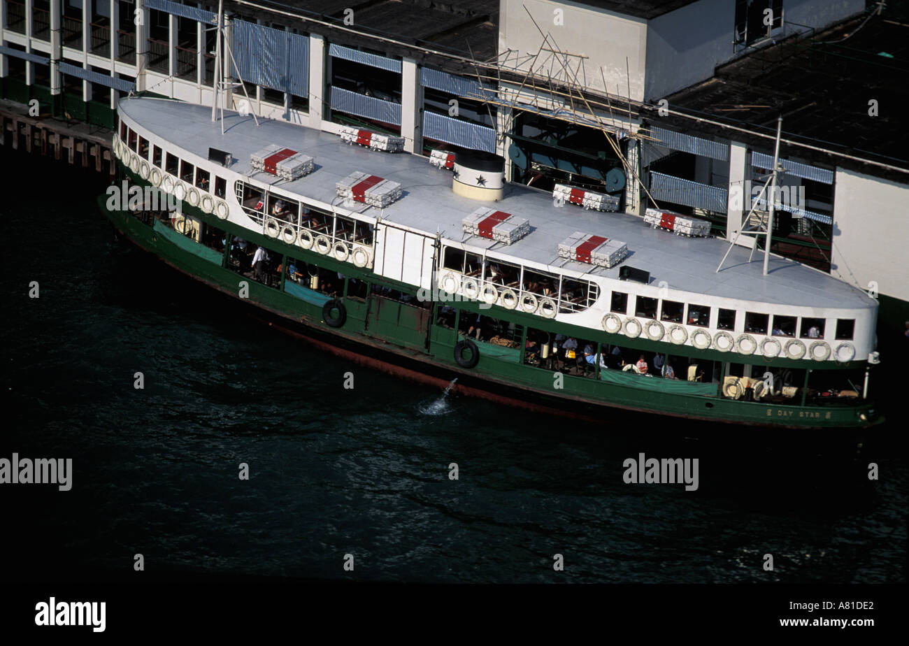 Aerial View Star Ferry Hong Kong Stock Photo - Alamy