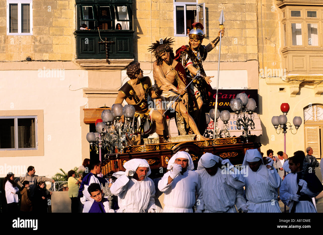 Malta, Easter and the Holy Week, Good Friday procession in Zejtun Stock ...