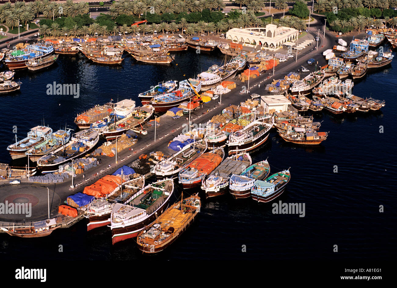 United Arab Emirates, Dubai, traditional commercial port of Dubai Creek ...