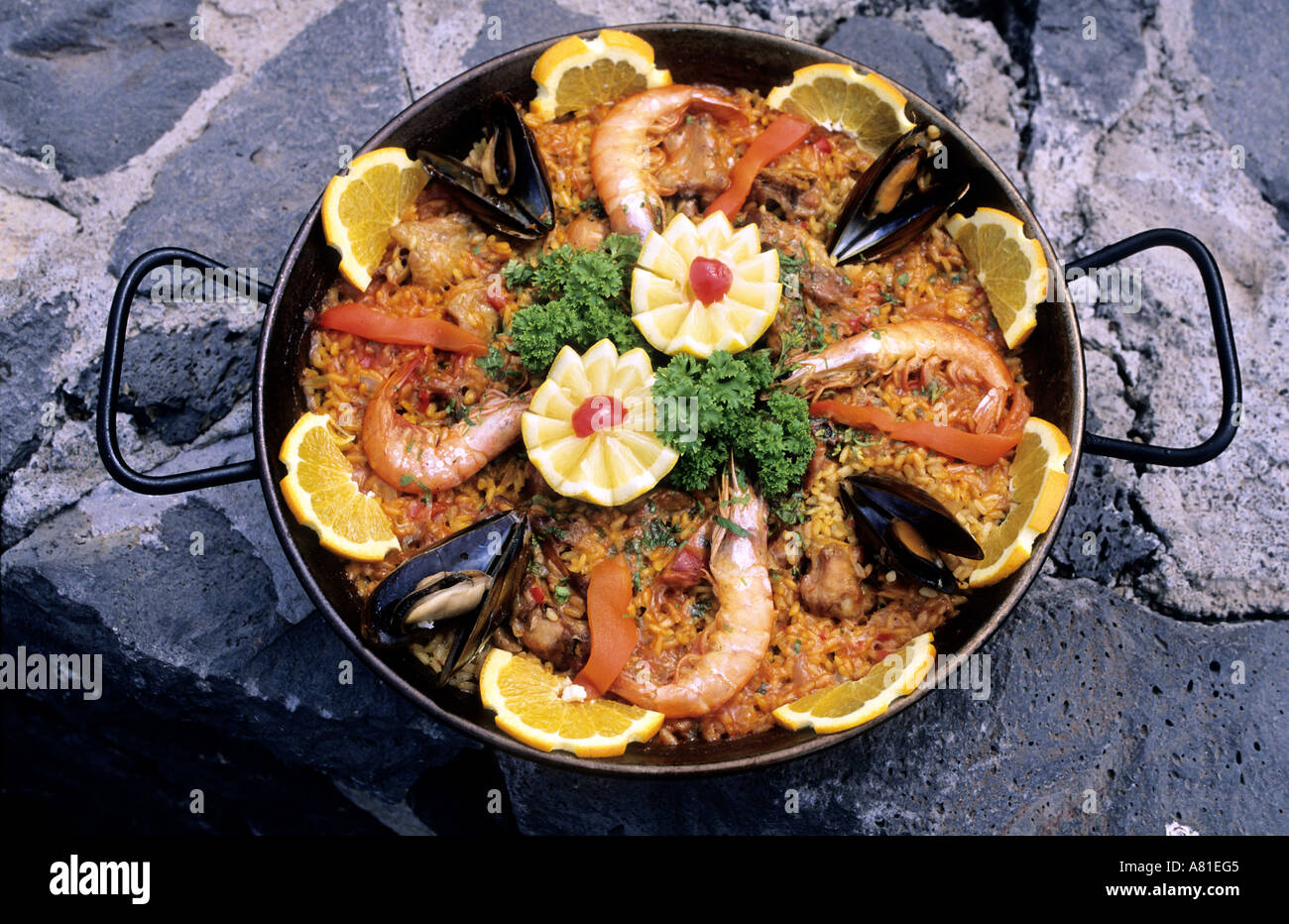 Spain, Canary Islands, Tenerife Island, arroz caldoso dish in Los ...