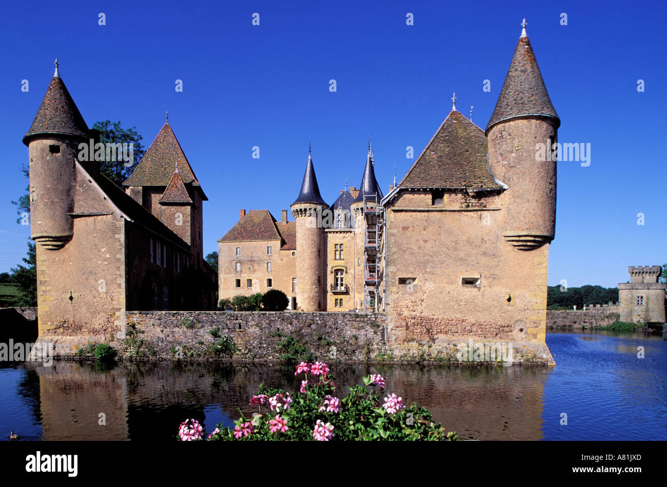 France, Yonne, La Clayette castle Stock Photo - Alamy