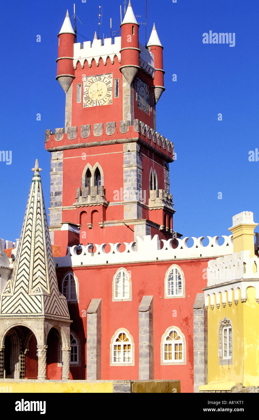 Portugal, Sierra de Sintra, Pena castle Stock Photo - Alamy