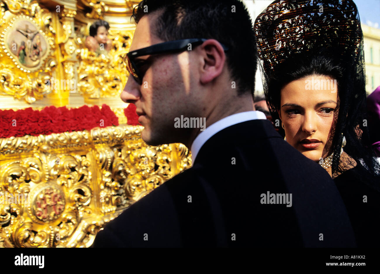 Spain, Andalusia, Sevilla, Holy Week procession Stock Photo - Alamy