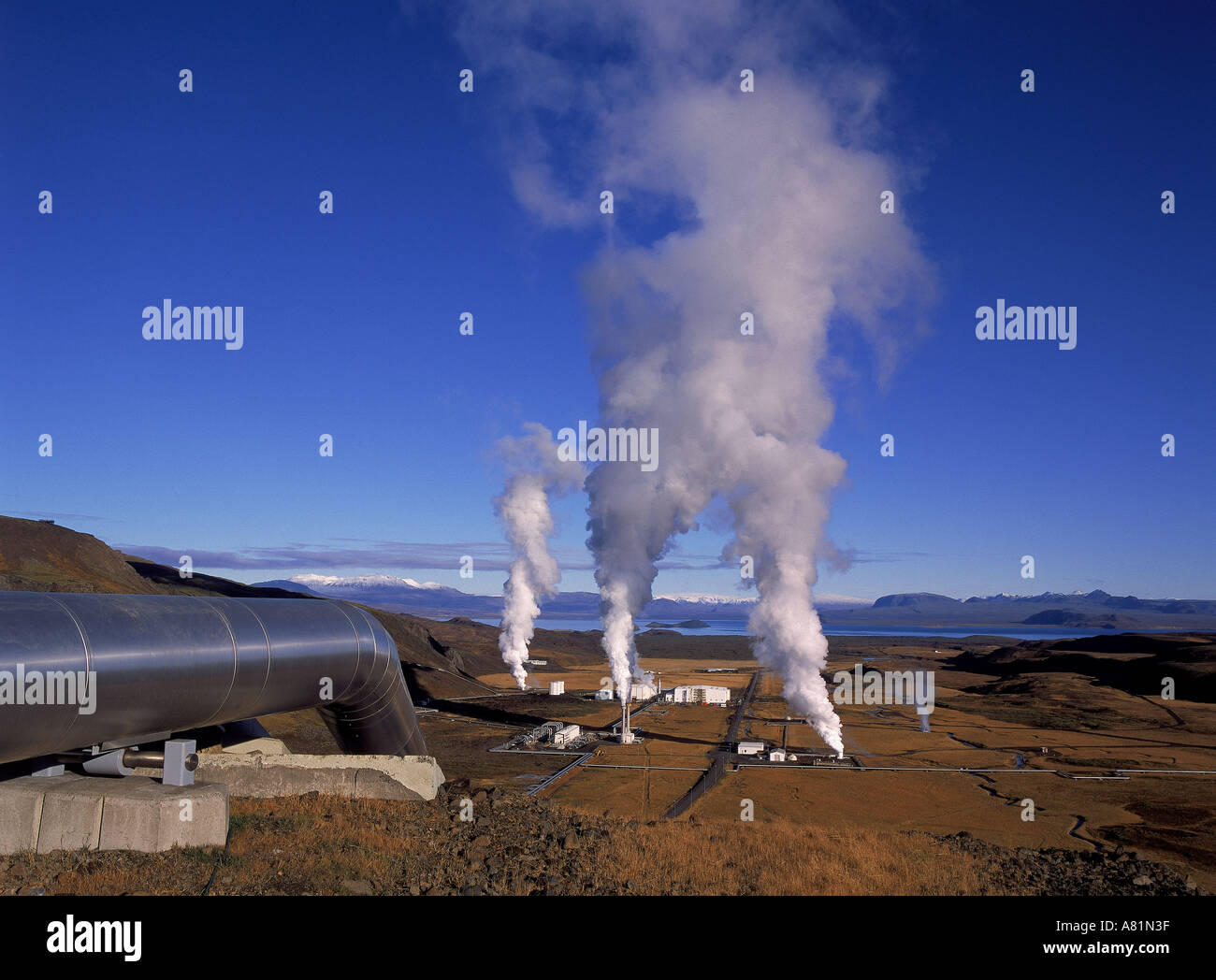 Geysers geothermal power station hi-res stock photography and images ...