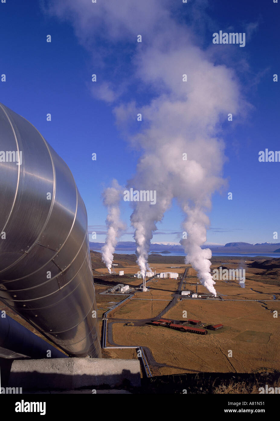 Nesjavellir Geothermal Power Plant South Iceland Stock Photo - Alamy