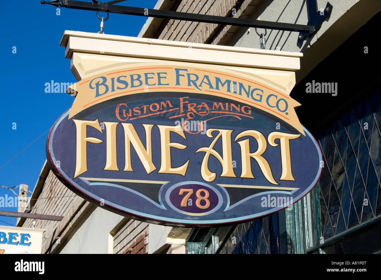Fine Art Store Main Street Bisbee Arizona Stock Photo - Alamy