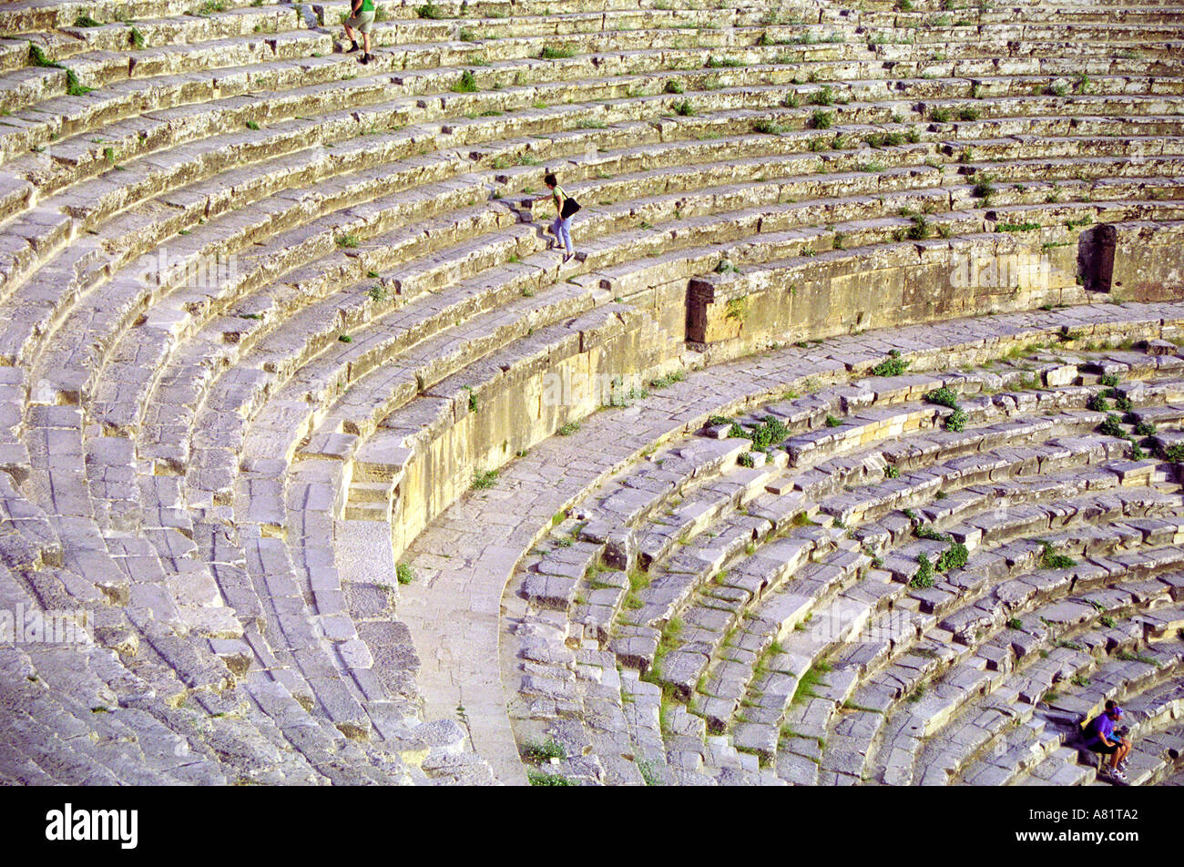 Roman amphitheatre - Hierapolis, Pamukkale, TURKEY Stock Photo - Alamy