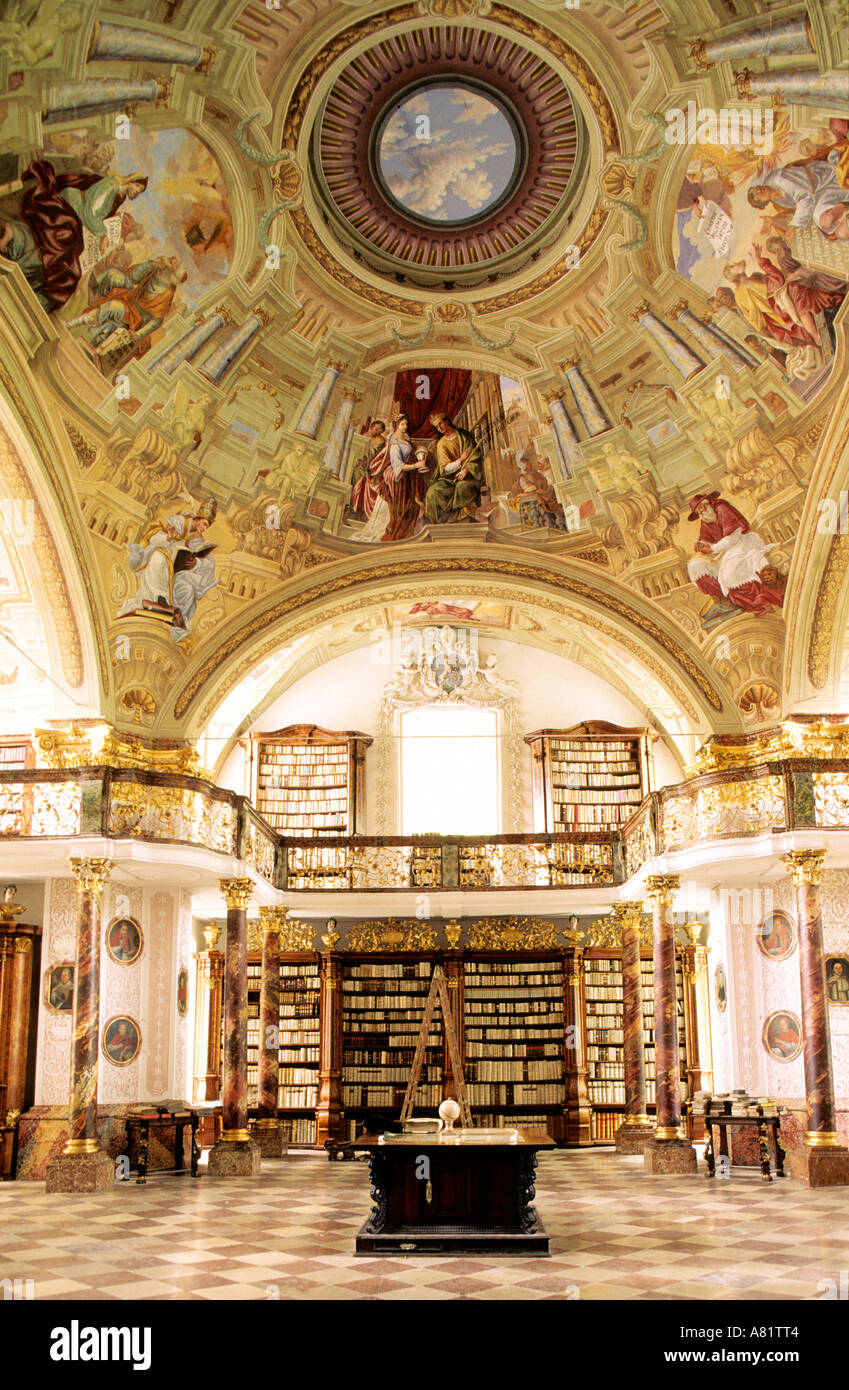 Austria, Upper Austria, Linz region, by the Danube, Schlierbach abbey ...