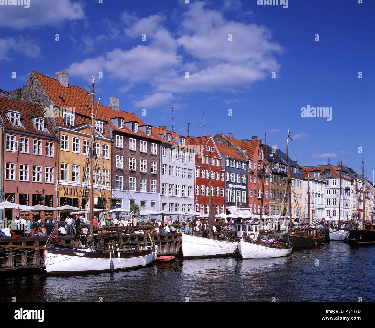 Denmark, Sjaelland Island, Copenhagen city, Nyhavn quay Stock Photo - Alamy