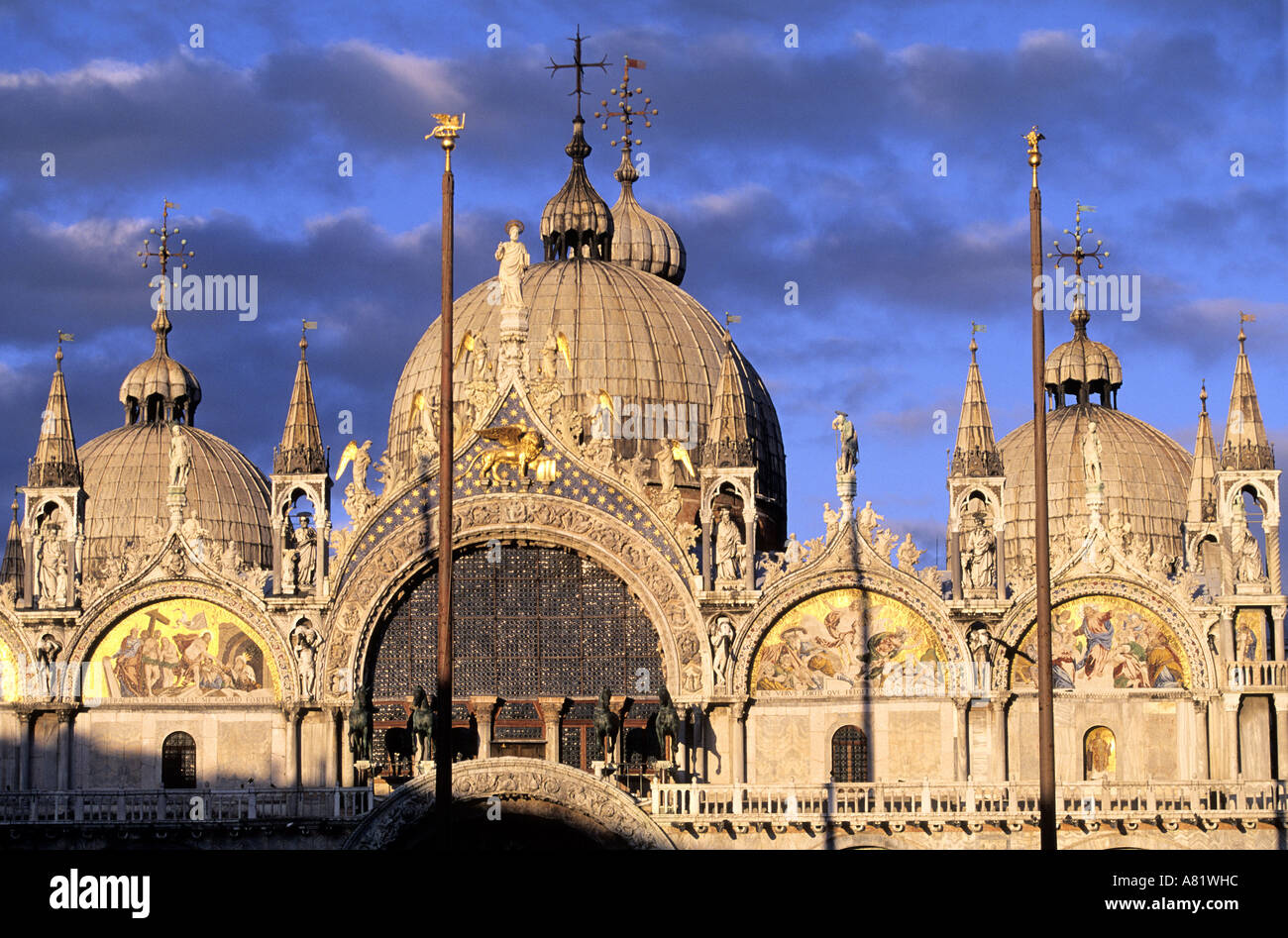 Italy, Veneto, Venice, San Marco basilica, church with Byzantine, Roman ...