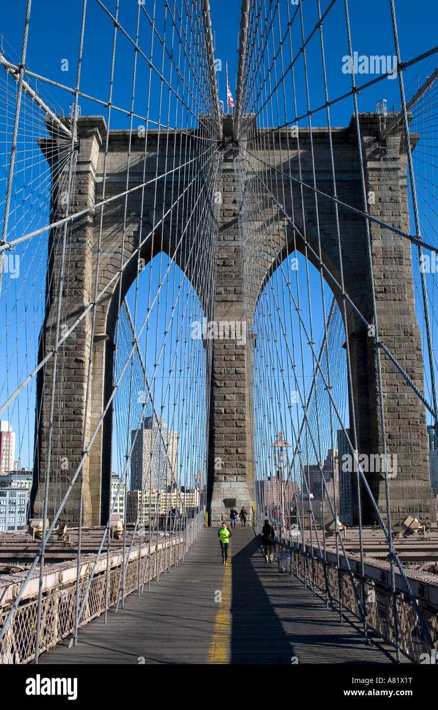 The Brooklyn Bridge New York City Stock Photo - Alamy