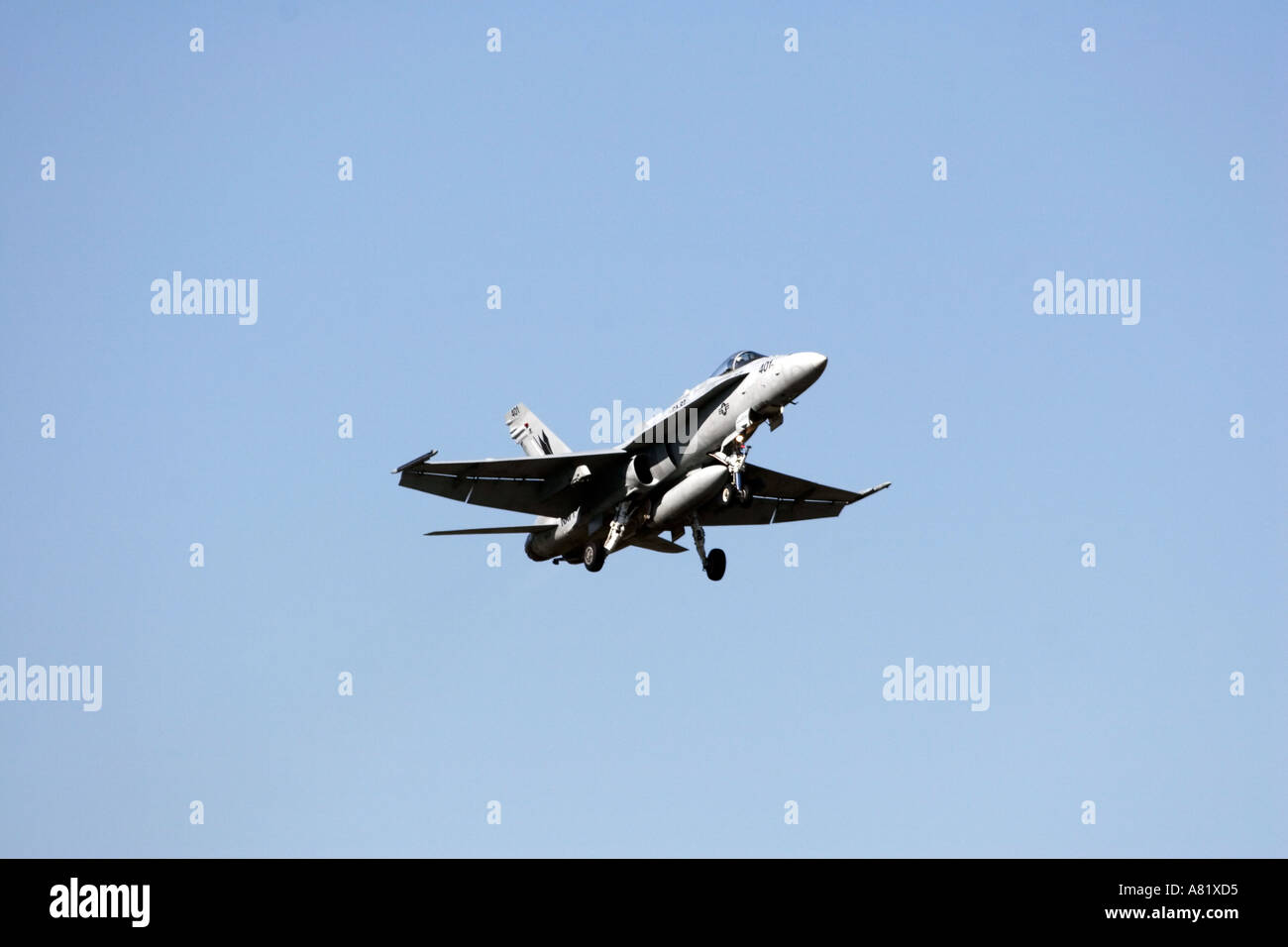 US Navy F A 18 Fighter Jet Aircraft at the Slidell Air Show Stock Photo ...