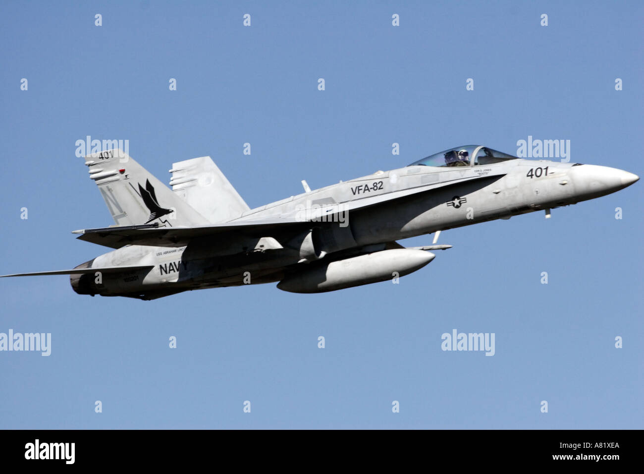 US Navy F A 18 Fighter Jet Aircraft at the Slidell Air Show Stock Photo ...
