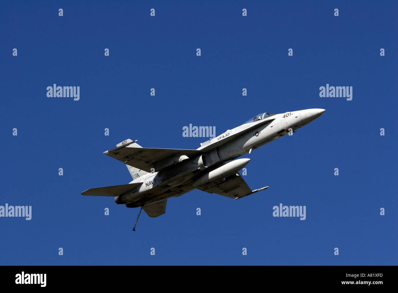 US Navy F A 18 Fighter Jet Aircraft at the Slidell Air Show Stock Photo ...