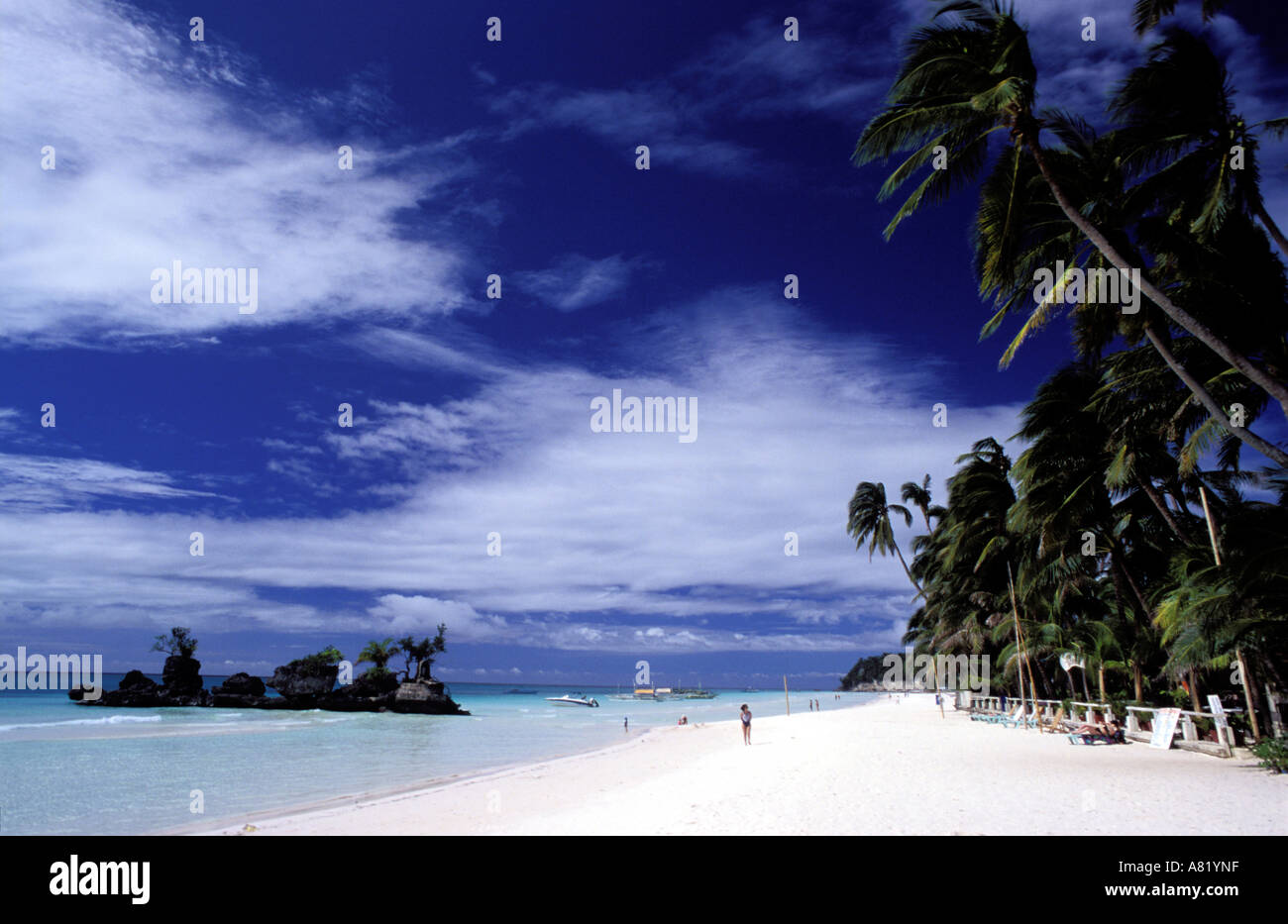 Philippines, Bocaray island, White Beach Stock Photo - Alamy