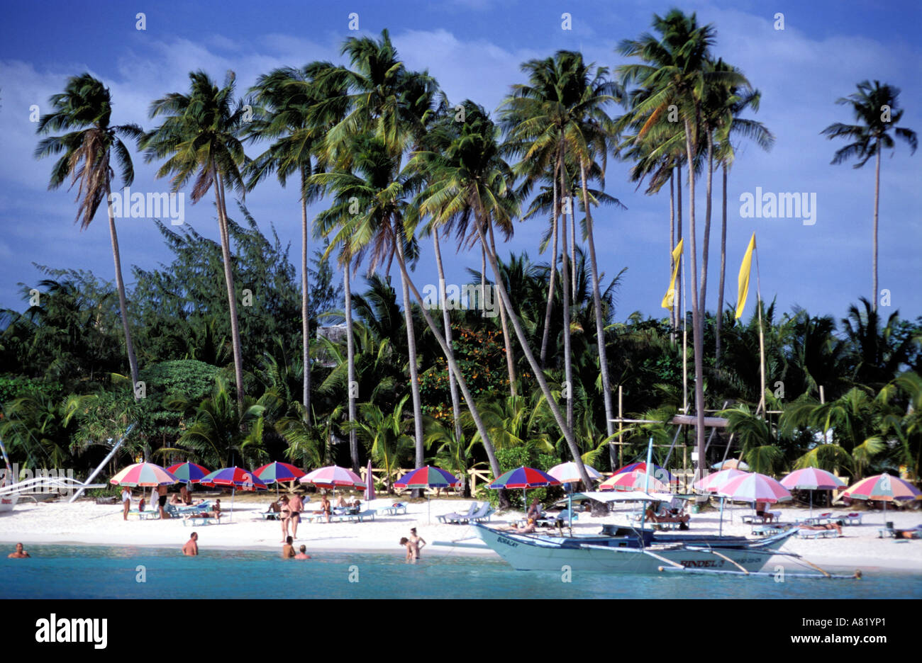 Philippines, Bocaray island, White Beach Stock Photo - Alamy