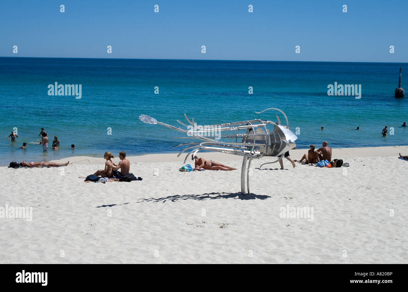 Perth beach sculpture hi-res stock photography and images - Alamy