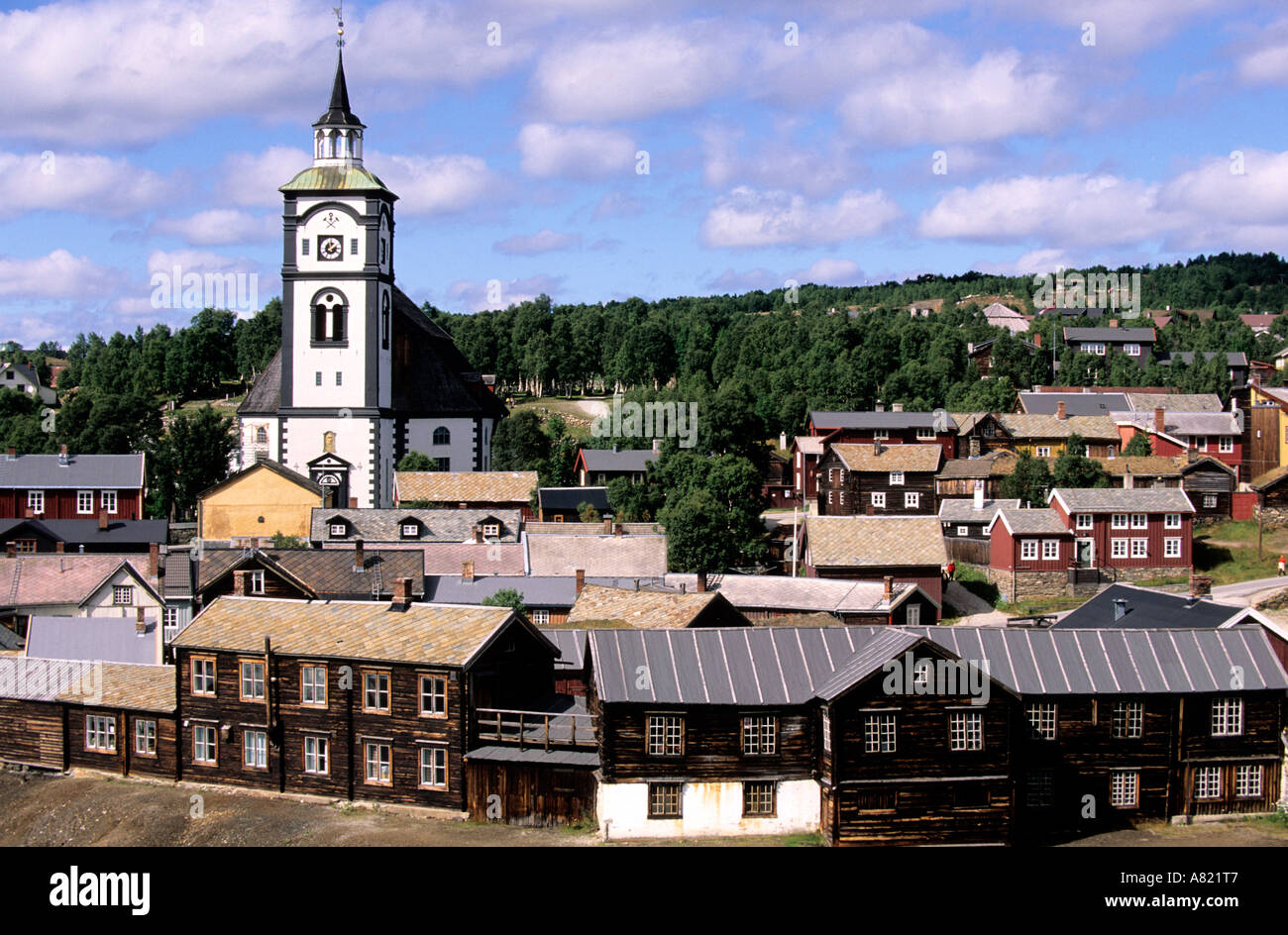 Norway, Roros city, a former mining city (copper), classified World ...