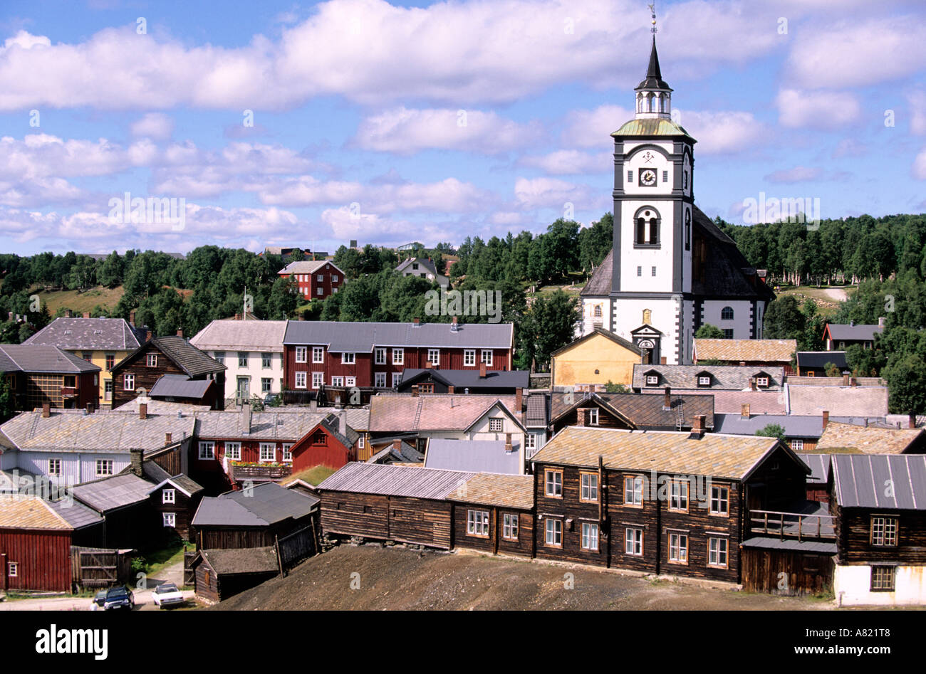 Norway, Roros city, a former mining city (copper), classified World ...