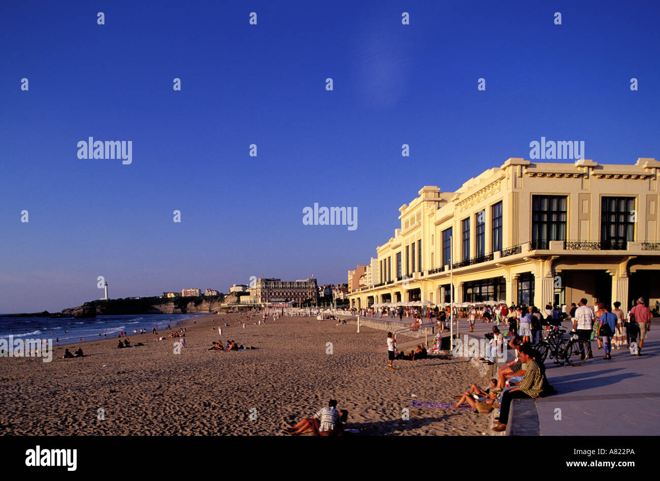 France, Pyrenees Atlantiques, a beach in Biarritz Stock Photo - Alamy