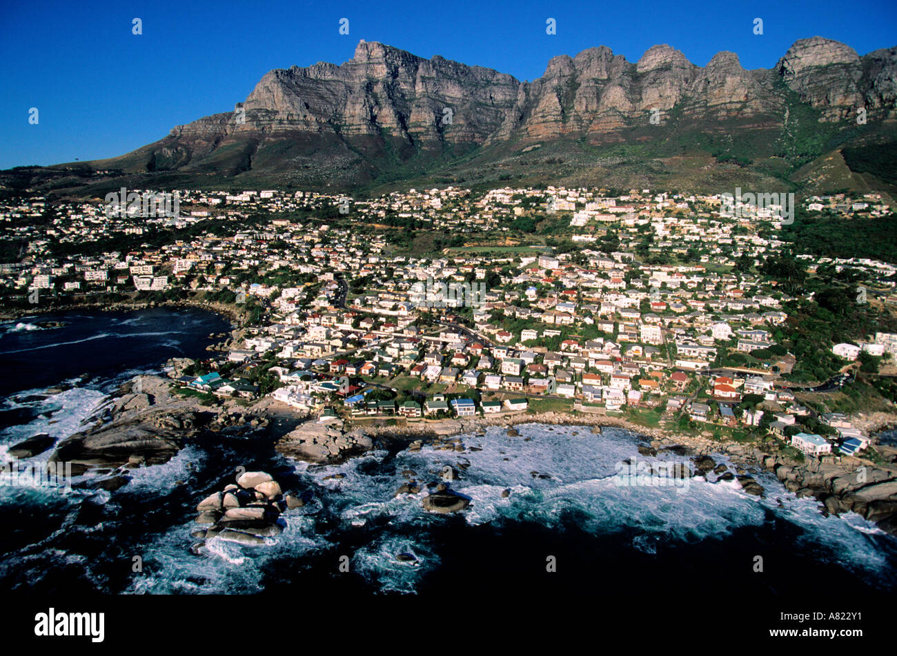 South Africa, Cape peninsula, Cape Town (aerial view) of the ...