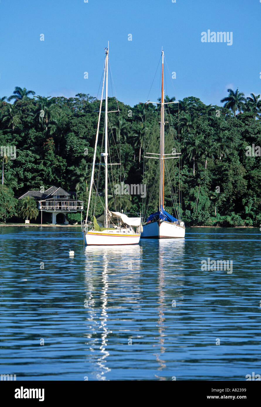 West Harbour, Port Antonio, Jamaica Stock Photo - Alamy