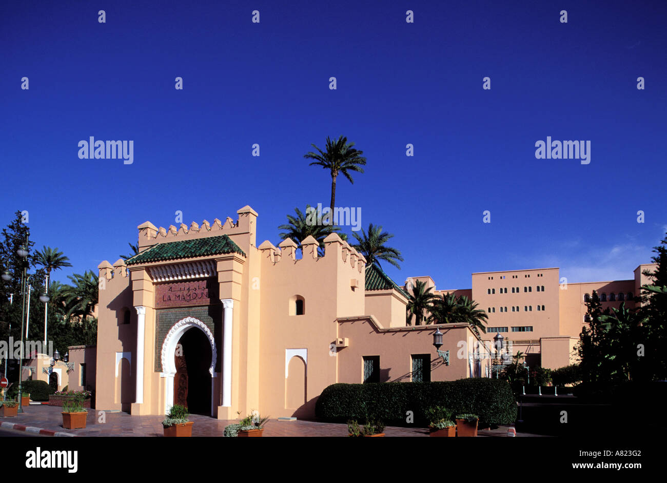 Morocco, Marrakesh, La Mamounia (luxurious hotel Stock Photo - Alamy