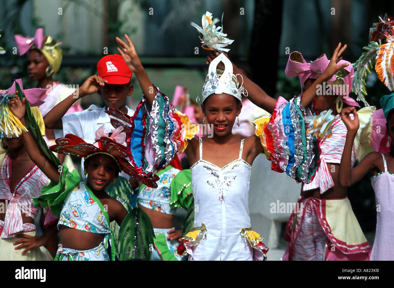Cuba, Santiago de Cuba, Children Carnival Stock Photo - Alamy