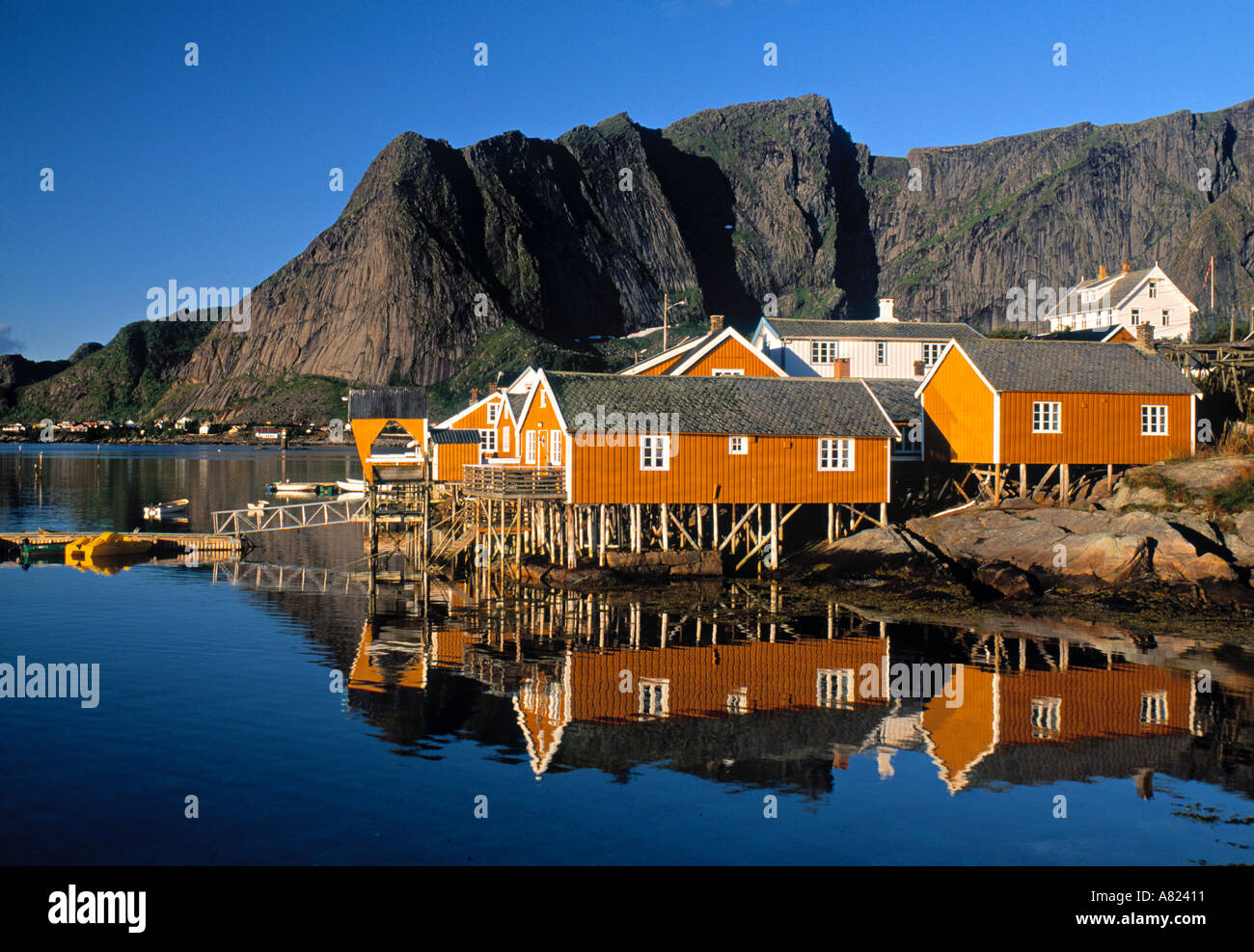 Moskenesoya, Sakrisoya Island, Lofoten Islands, Norway Stock Photo ...