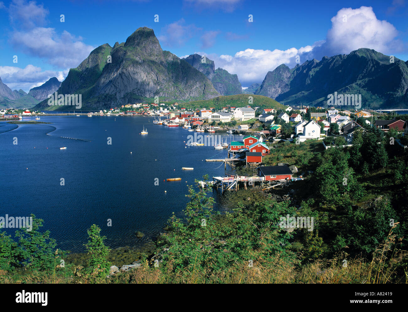 Reine village, Moskenesoya, Lofoten Islands, Norway Stock Photo - Alamy