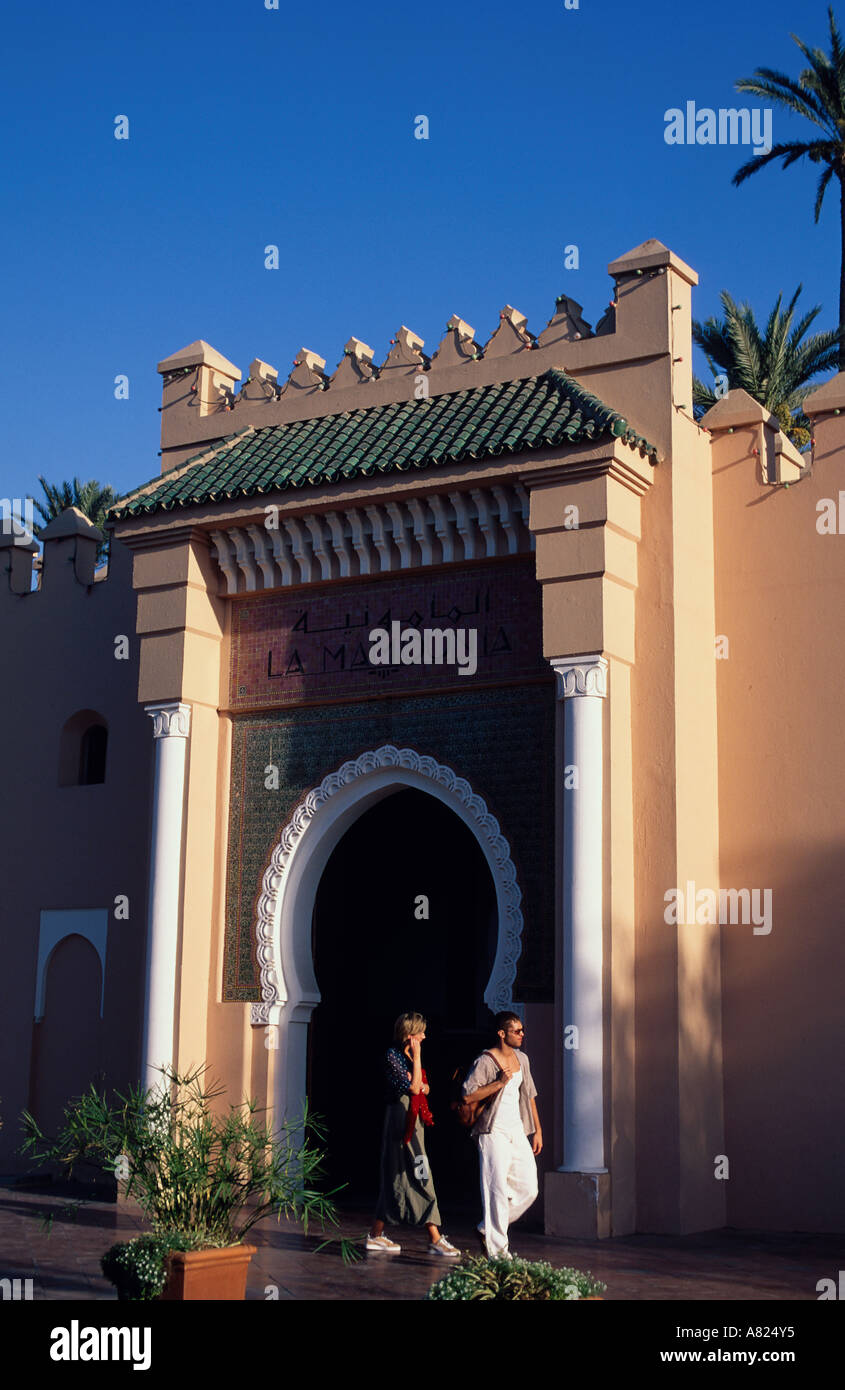 Morocco, Marrakesh, La Mamounia (luxurious hotel Stock Photo - Alamy