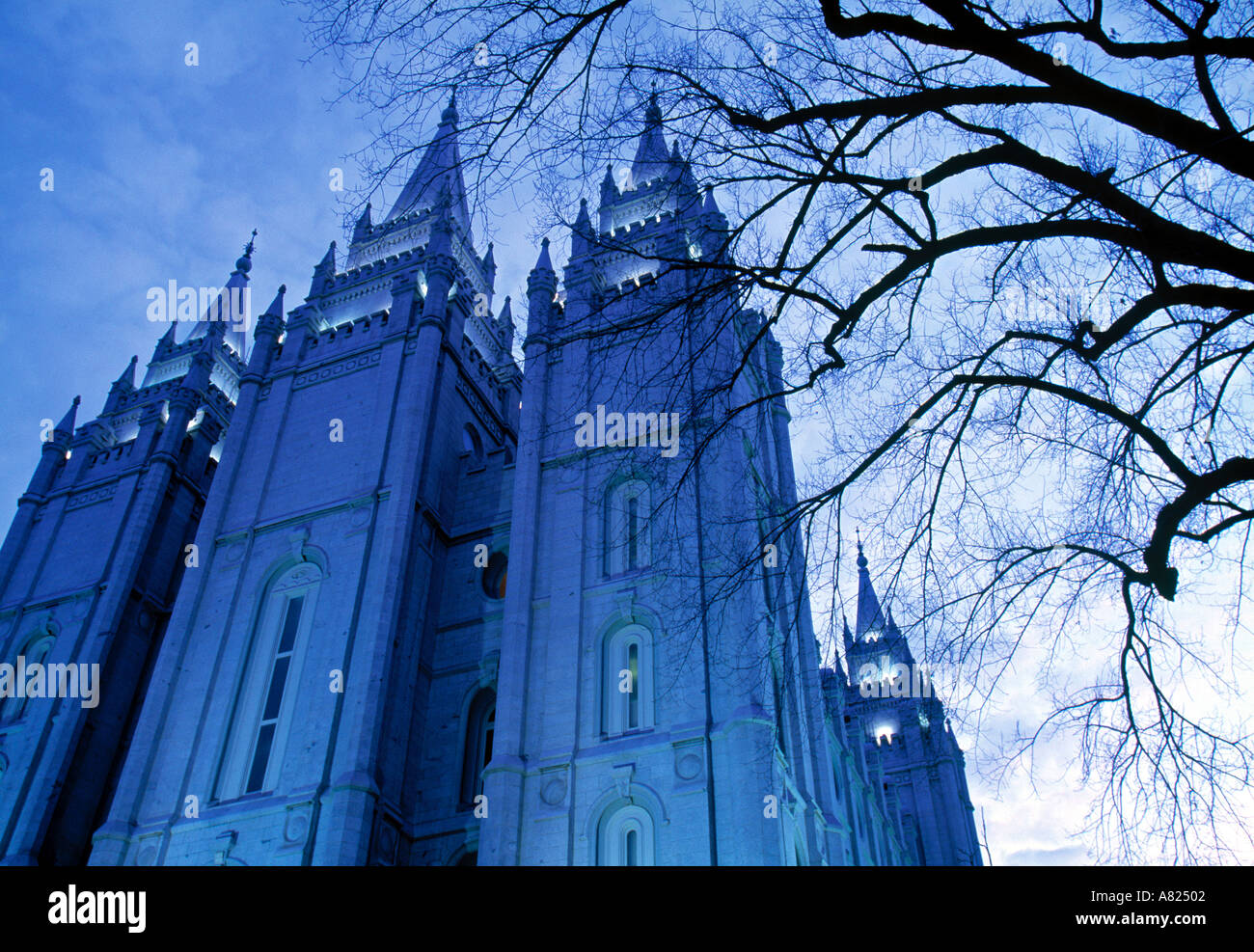 Salt lake city temple hi-res stock photography and images - Alamy