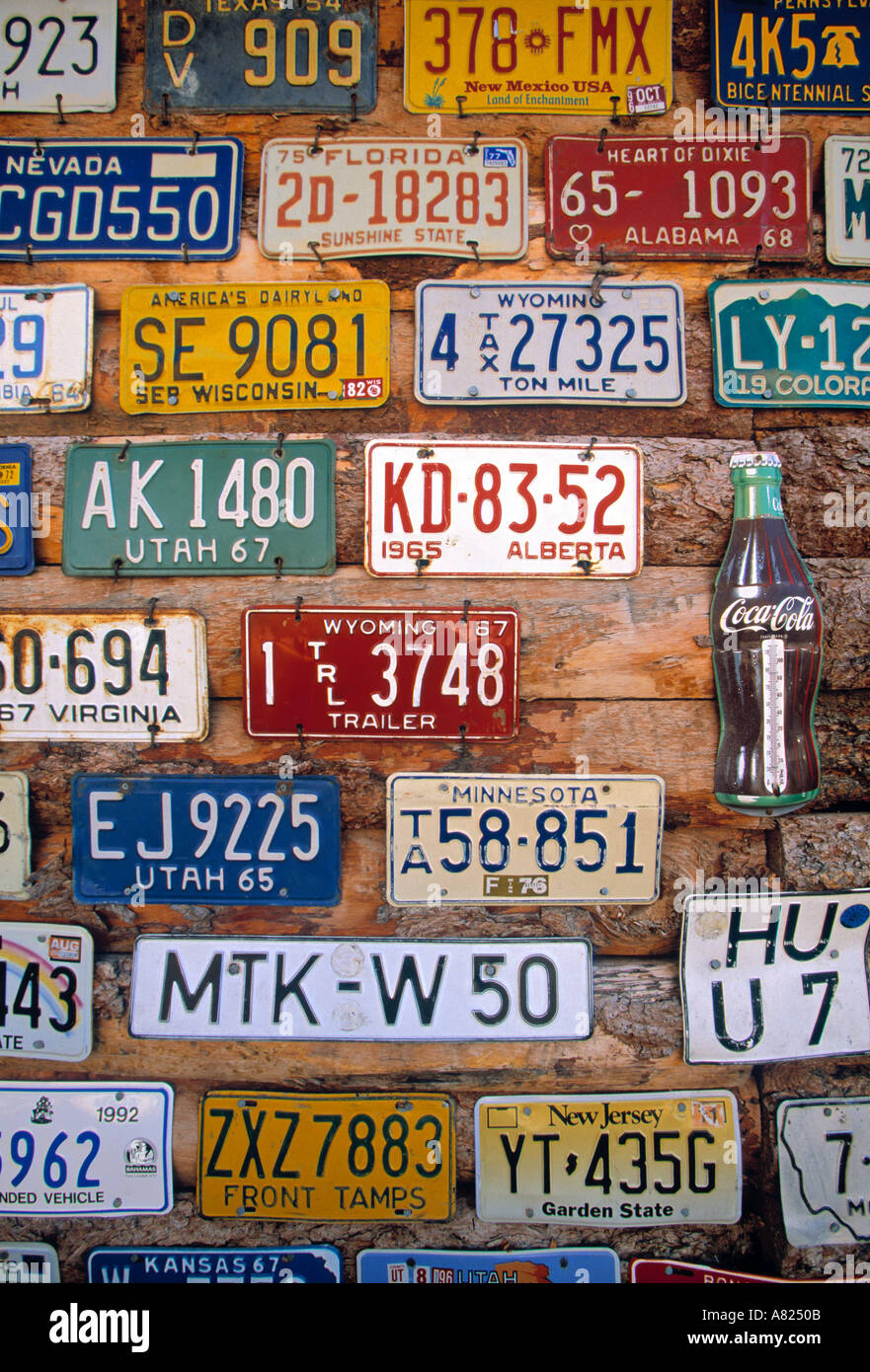 Car plates utah usa hi-res stock photography and images - Alamy