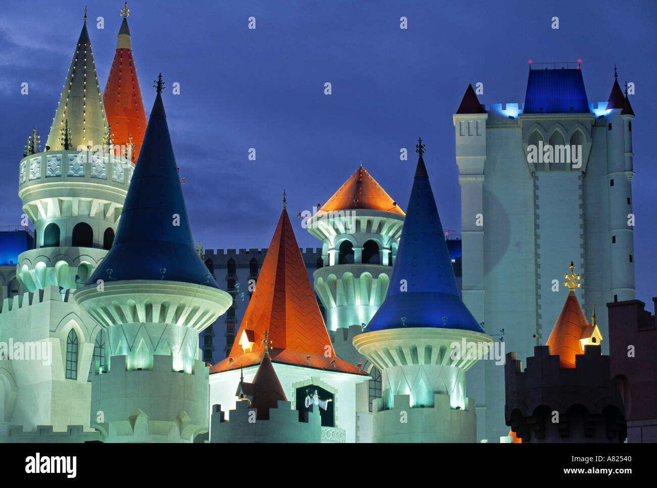 Towers of Excalibur, Las Vegas, Nevada, USA Stock Photo - Alamy
