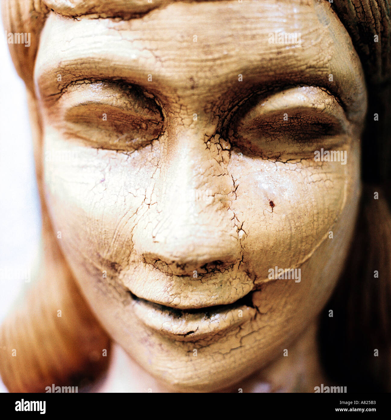 carved womans face Stock Photo - Alamy