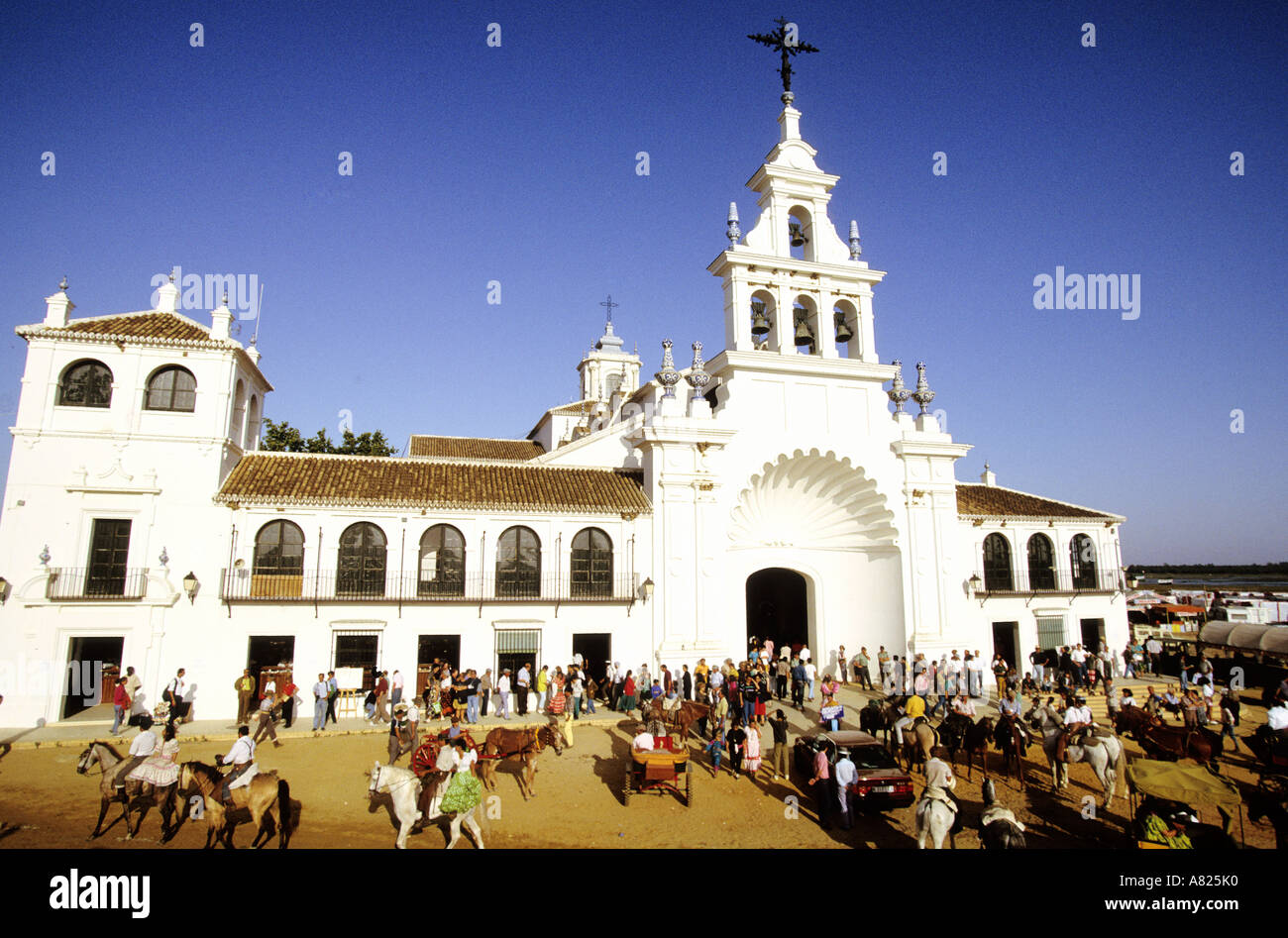 Spain, Andalusia, region of Seville, El Rocio pilgrimage (whit Sunday ...