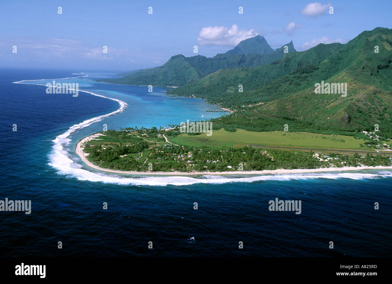 Moorea island aerial view hi-res stock photography and images - Alamy