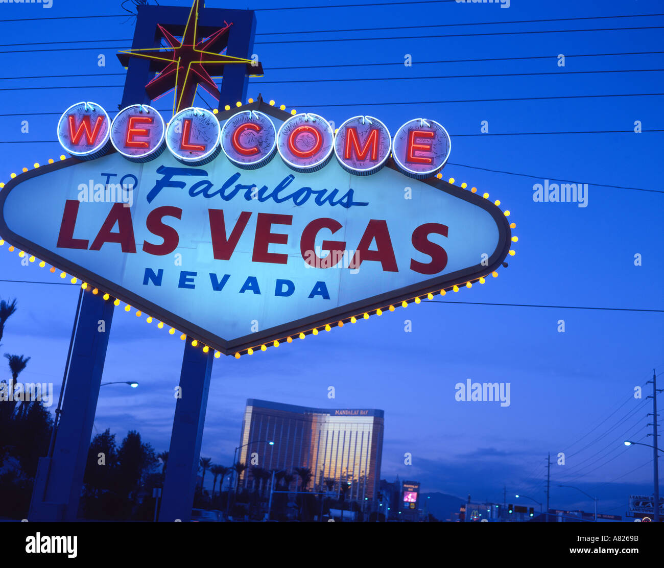 Welcome To Las Vegas Nevada Sign Stock Photo - Alamy