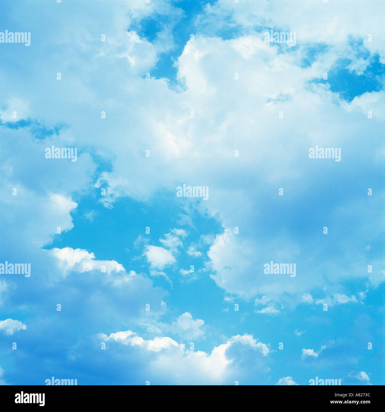 Blue Sky with Cumulus Clouds Stock Photo - Alamy