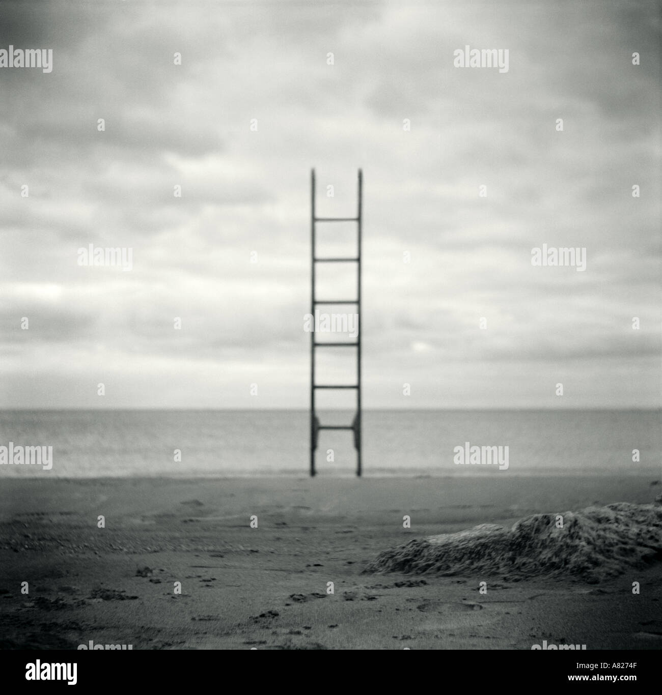 Ladder sky climb ground hi-res stock photography and images - Alamy